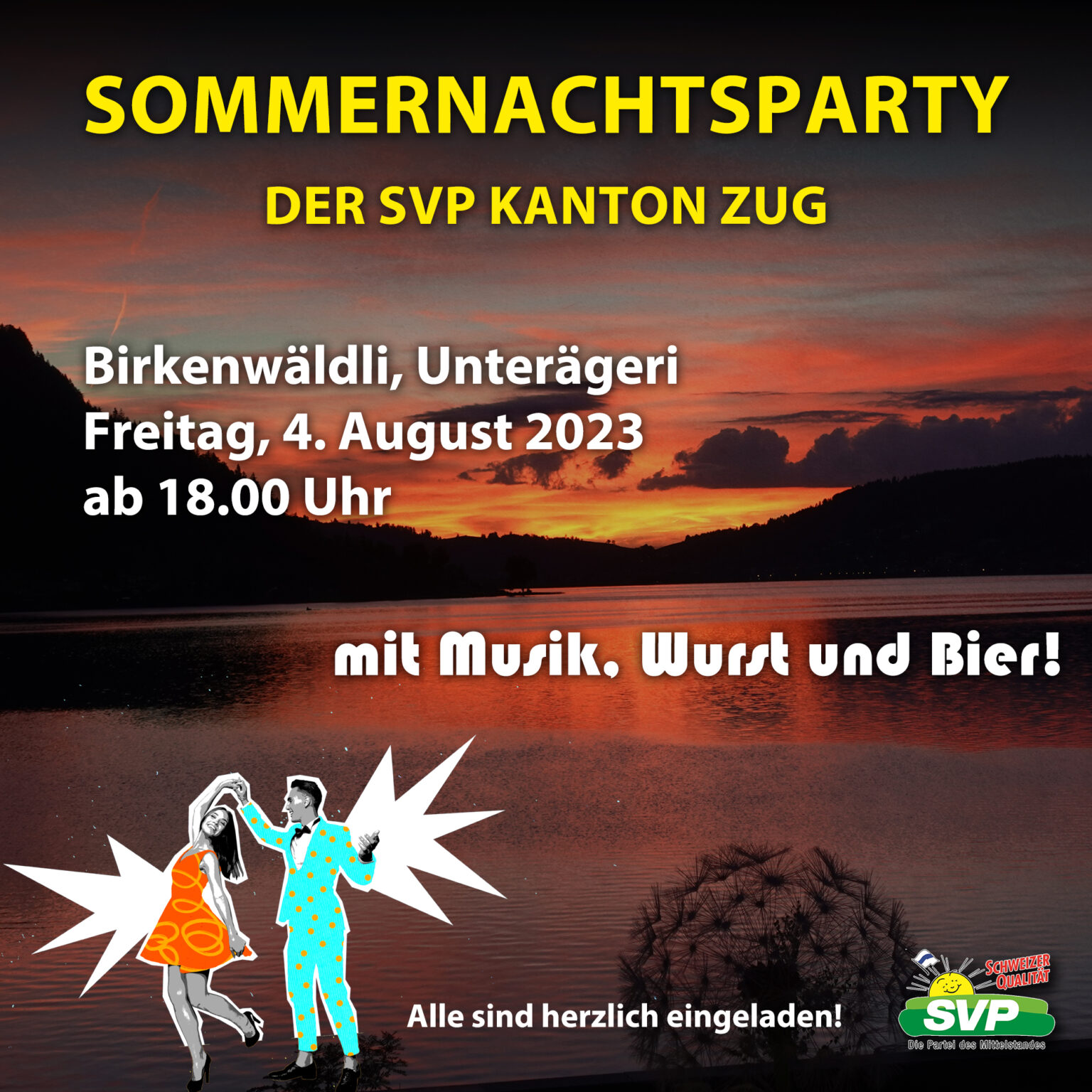 SVP Kanton Zug - Sommernachtsparty der SVP Kanton Zug